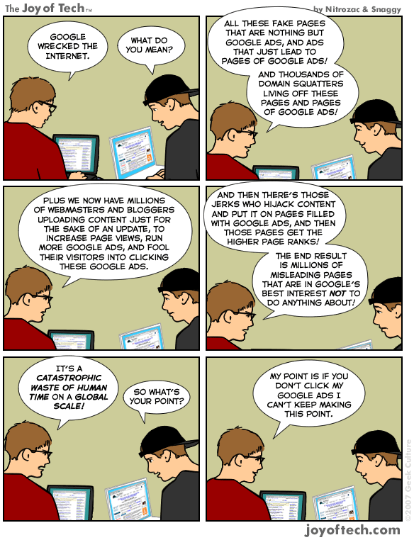 The Joy of Tech comic... laughter is the best tech support.