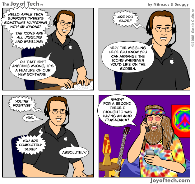 The Joy of Tech comic... laughter is the best tech support.