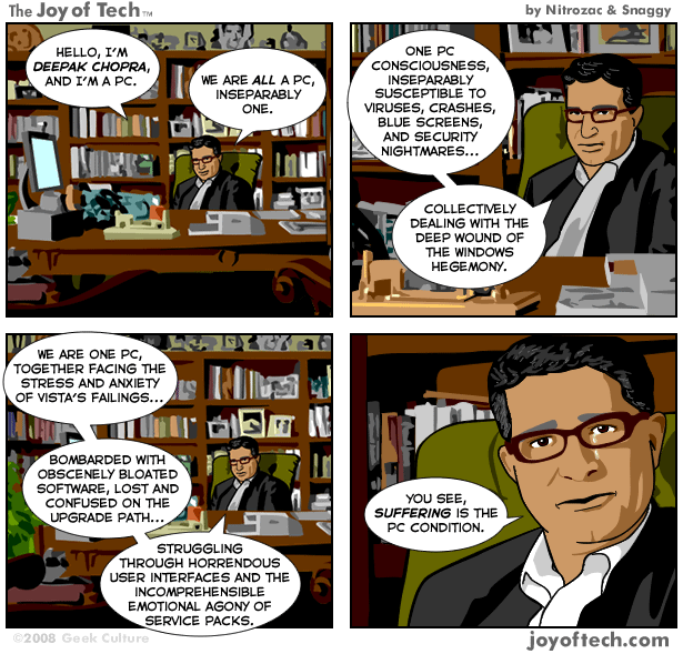 The Joy of Tech comic... laughter is the best tech support.