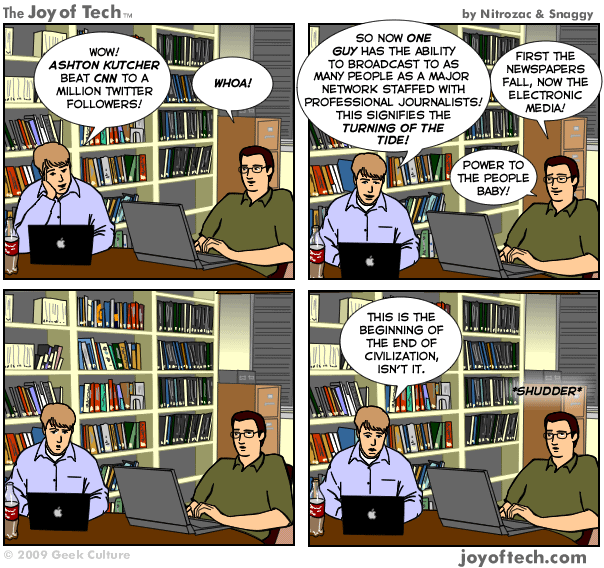 The Joy of Tech comic... laughter is the best tech support.