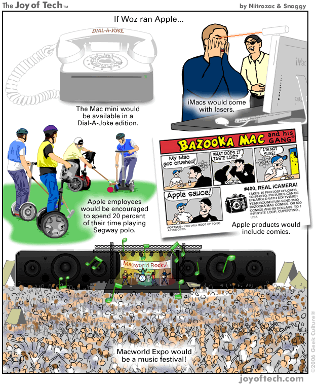 The Joy of Tech comic... If Woz ran Apple...