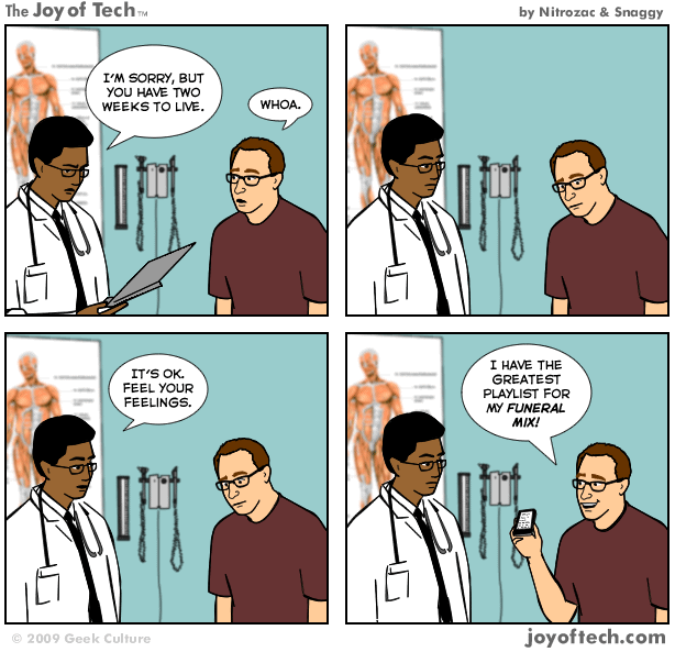 The Joy of Tech comic... laughter is the best tech support.