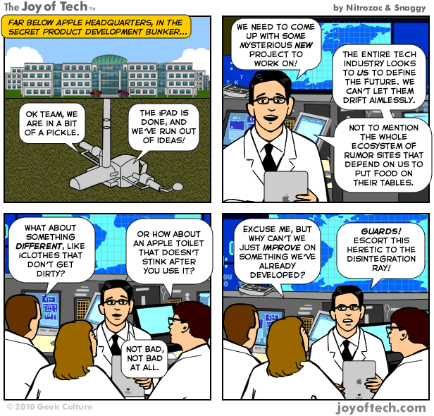 The Joy of Tech comic... Has Apple run out of ideas?