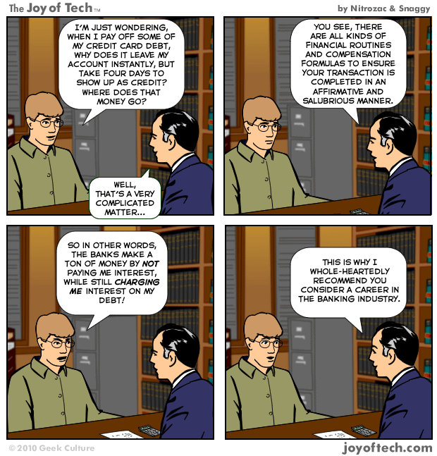 The Joy of Tech comic... where does the money go?