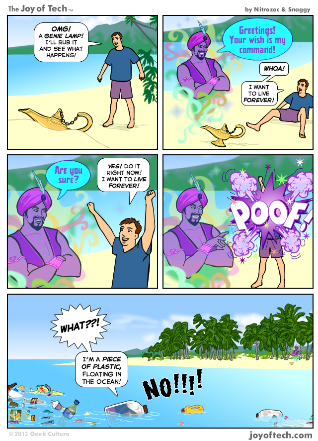 The Joy of Tech comic... The genie's out of the bottle
