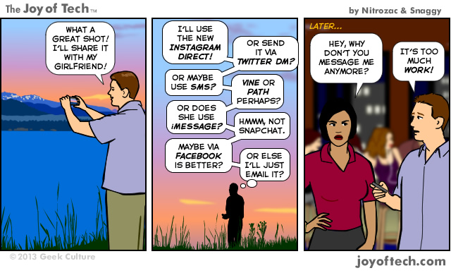 The Joy of Tech comic... an SMS by any other name