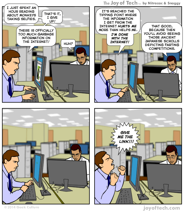 The Joy of Tech comic... Done with the Internet!