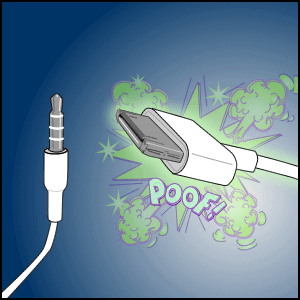The Joy of Tech comic... Pulling the plug on Headphone Jack?