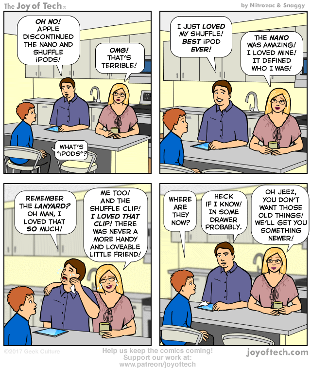 The Joy of Tech comic... Sentimental journey!