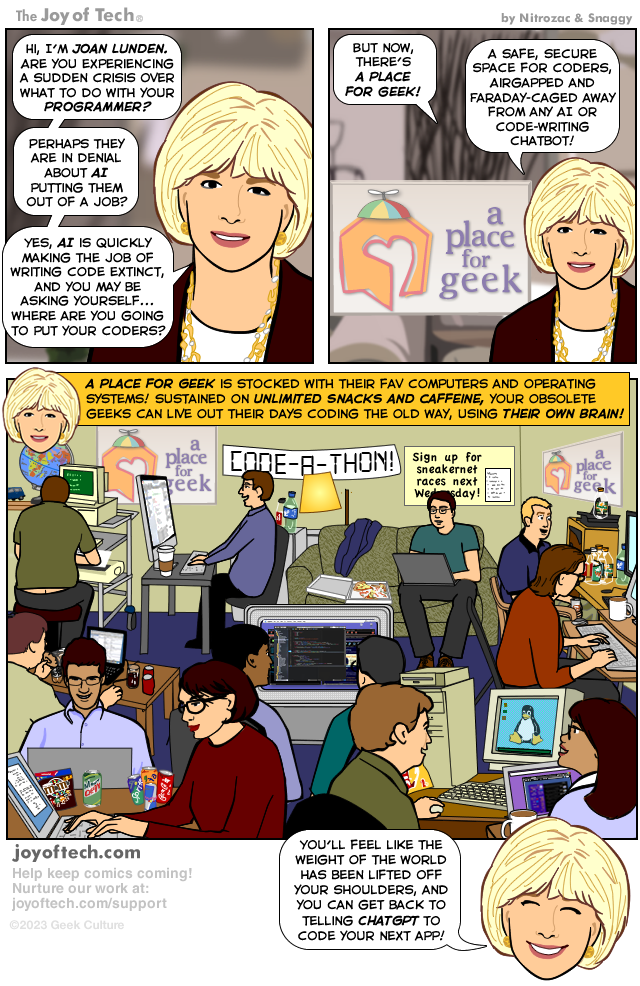 The Joy of Tech comic... A Place for Geek!
