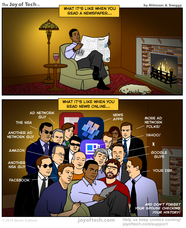 The Joy of Tech comic... The News group!