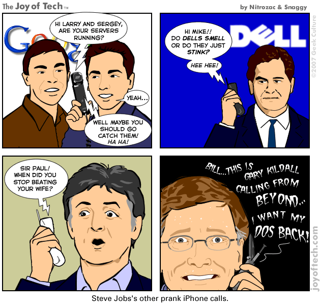 The Joy of Tech comic... laughter is the best tech support.