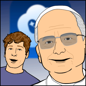 The Joy of Tech comic... Sam Altman and a special guest, announce a new ...