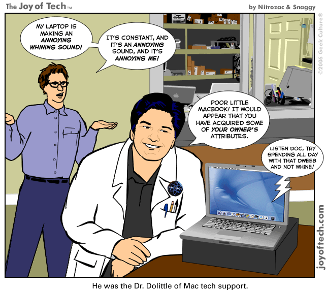 The Joy of Tech comic... laughter is the best tech support.