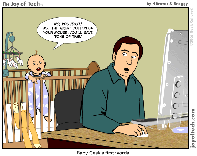 The Joy of Tech comic... laughter is the best tech support.