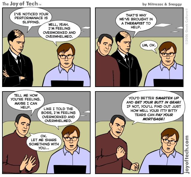 The Joy of Tech comic... laughter is the best tech support.